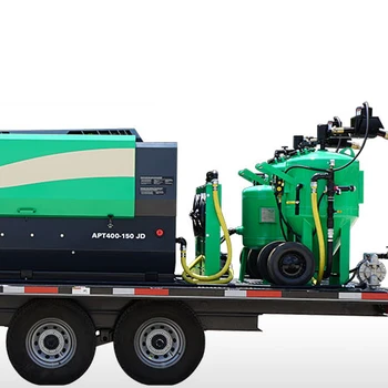 Mobile Wet Sand Dustless Blasting With Trailer Equipment For Cleaning ...