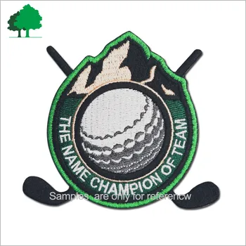 Direct Custom-made Embroidery Applique Golf Patch With High Quality ...
