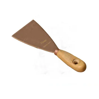 Non Sparking Wooden Handle Scraper Brass Copper Flexible Spreaders ...