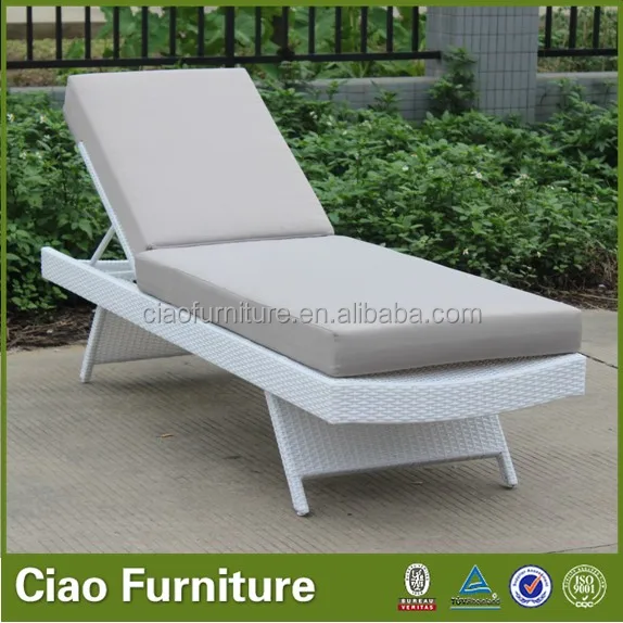 Lightweight Pool Side Lounger White Plastic Sun Bed - Buy Plastic Sun ...