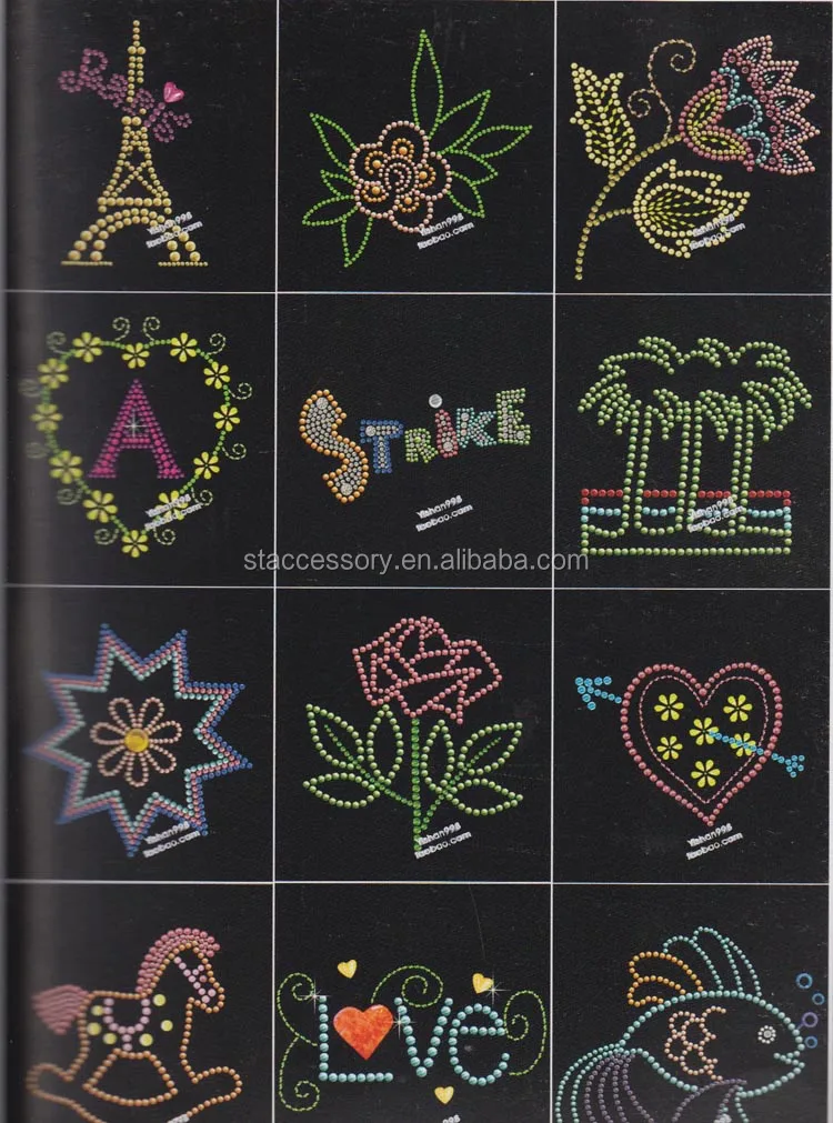 Hotfix Stencils Rhinestone Design Patterns - Buy Hotfix Stencils ...