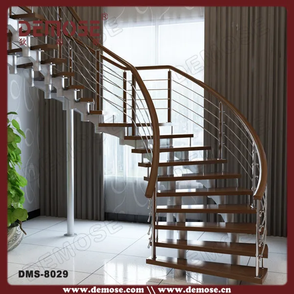 U-shaped Wood Staircase| U Shaped Staircase| Steel Structure Staircase ...