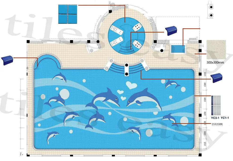 China Factory Swimming Pool Finger Grip Pool Coping Tile - Buy Swimming ...