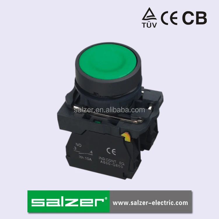 Salzer Sa22-aa31 Flush Push Button Switch Off-on Spring Return Dia.22mm ...