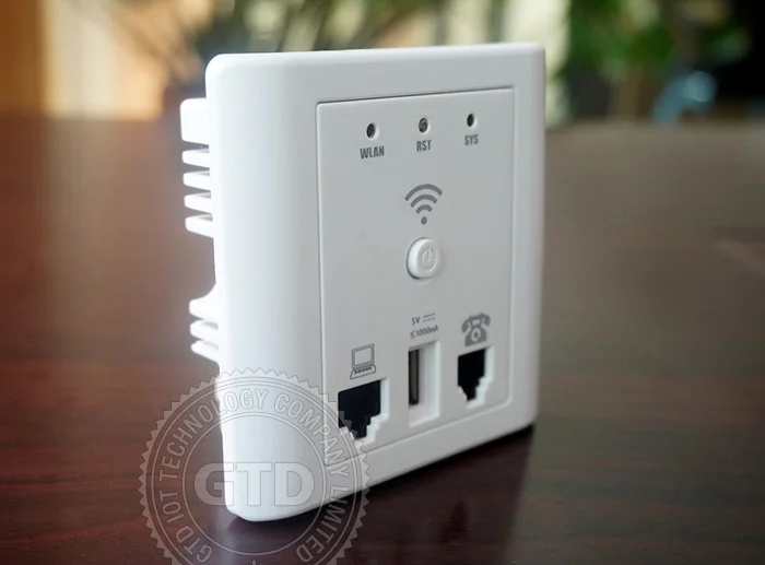 Hotel Room 150mbps In-wall 802.11n Wireless Access Point Wifi Ap ...