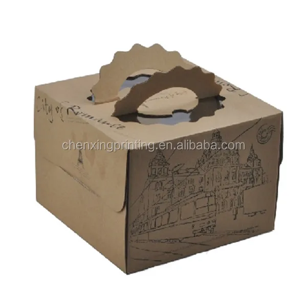 Corrugated Cardboard Cake Boxes Wholesale White Bakery Box - Buy Clear ...