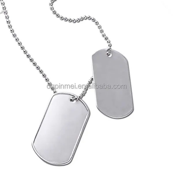 Tracking Qr Code Metal Name Tag Necklace / Metal Dog Tags for People ...