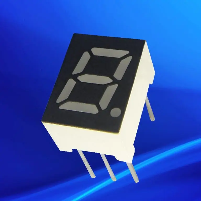 Kem-2811-bsr Mini 7 Segment Led Display Single Digit 10 Pins - Buy ...
