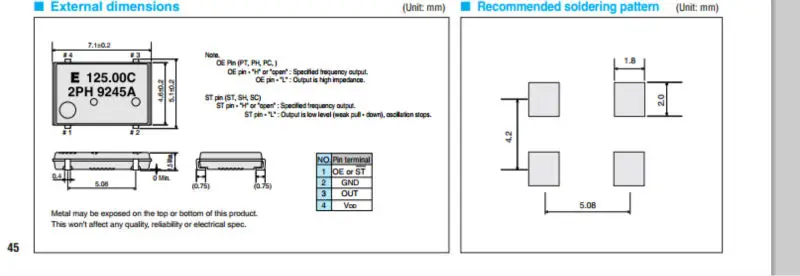 Sg-8002jf Pcm 12.500mhz Smd Programmable Crystal Oscillator - Buy Crystal Oscillator 12.5mhz,Sg ...