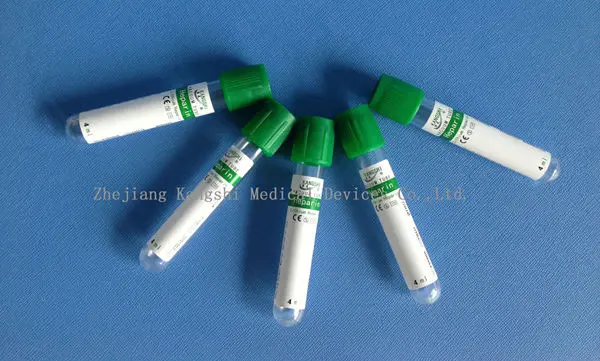 Green Top Vacuum Blood Test Tube Heparin Tube Blood Collection Tube ( 1 ...