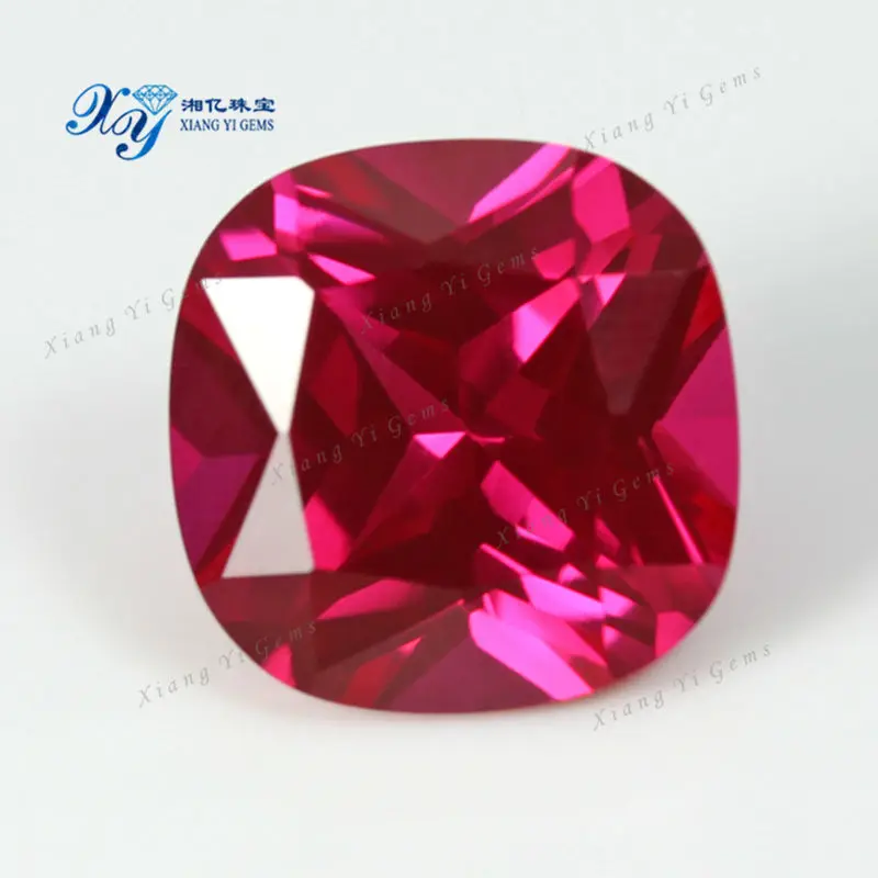 10x10mm Beautiful Price Of Rubi Stone Princess Cut 5# Ruby Price Per ...