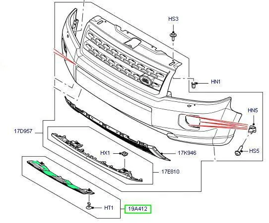 Lr032211 New Cover For Front Bumper,Top Quality Land Rover Aftermarket ...