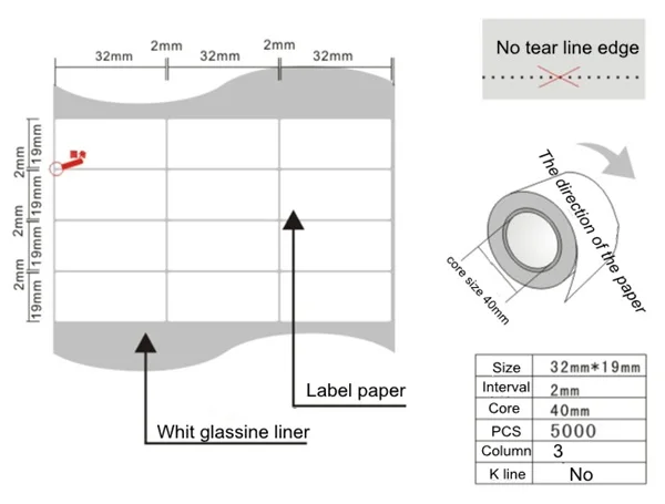 Double-sided Adhesive Label - Waterproof Shipping Stickers
