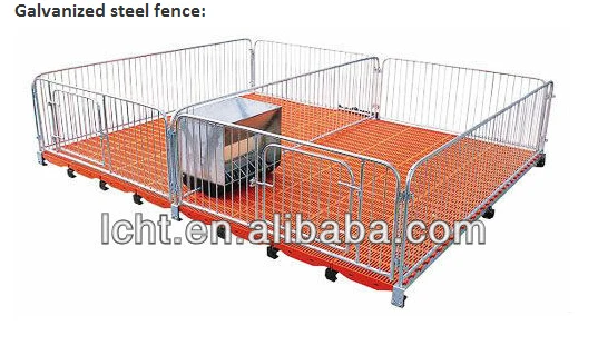 Pig Farm Pen/finishing Pig Pen/pig Nursery Bed/ Double Side Pig Feeder ...