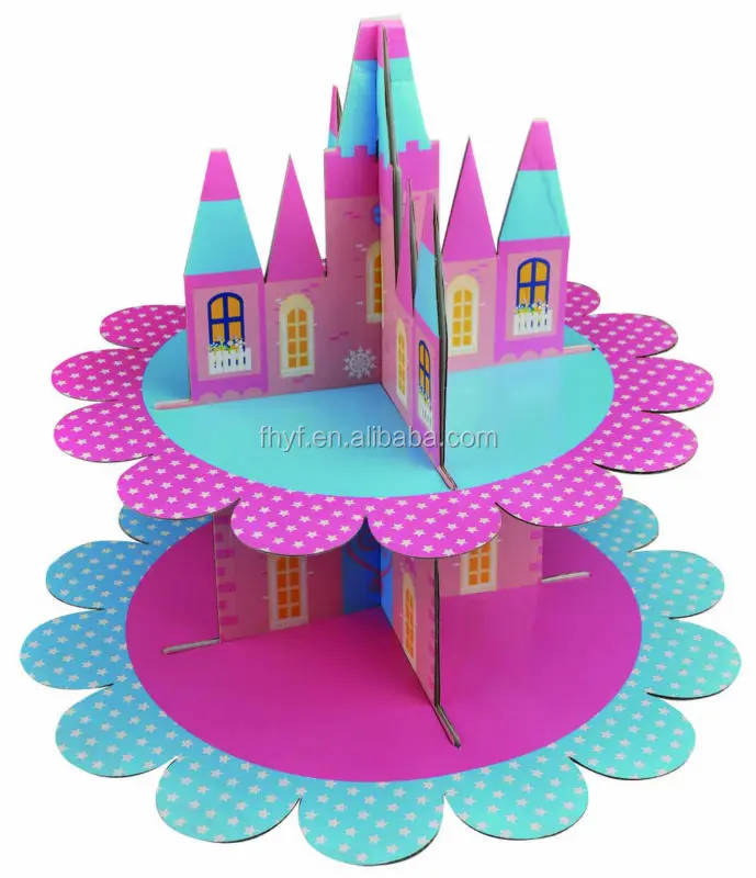 2 Tire Corrugated Cardboard Cake Stand - Buy Cardboard Cake Stand ...