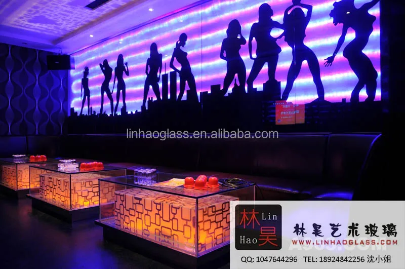 Backlit Glass Night Club Wall Decor - Buy Night Club Wall Decor,Night ...