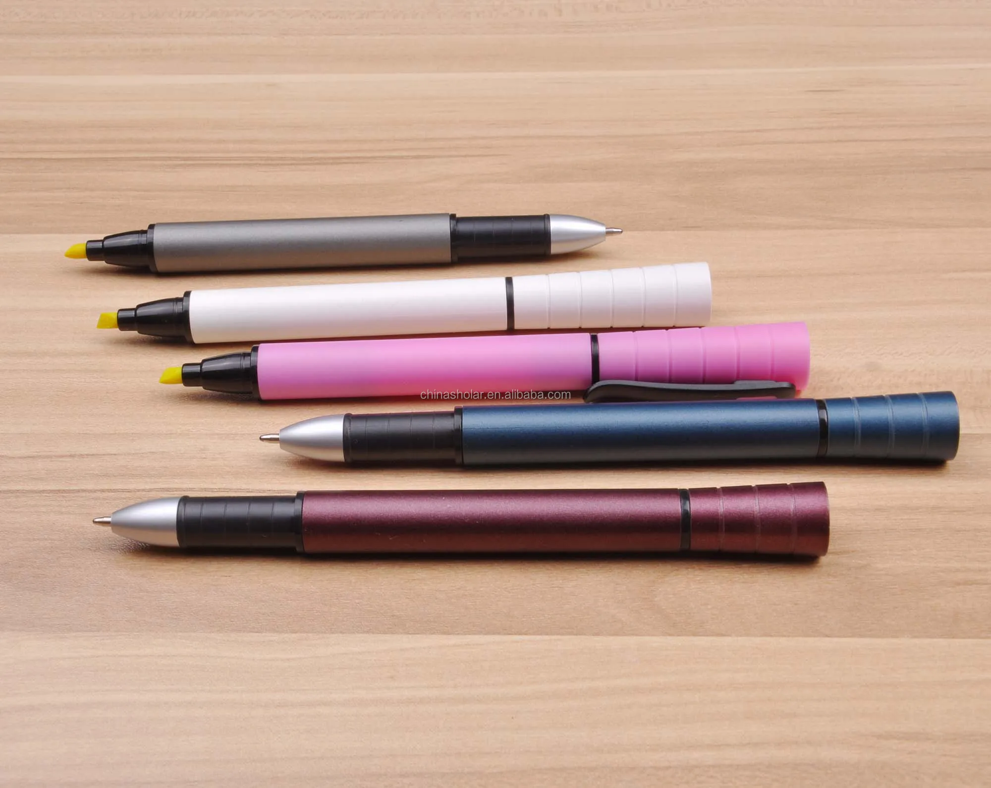 New Customized Dual Tip Pen Promotional Highlighter Pen Combo - Buy ...