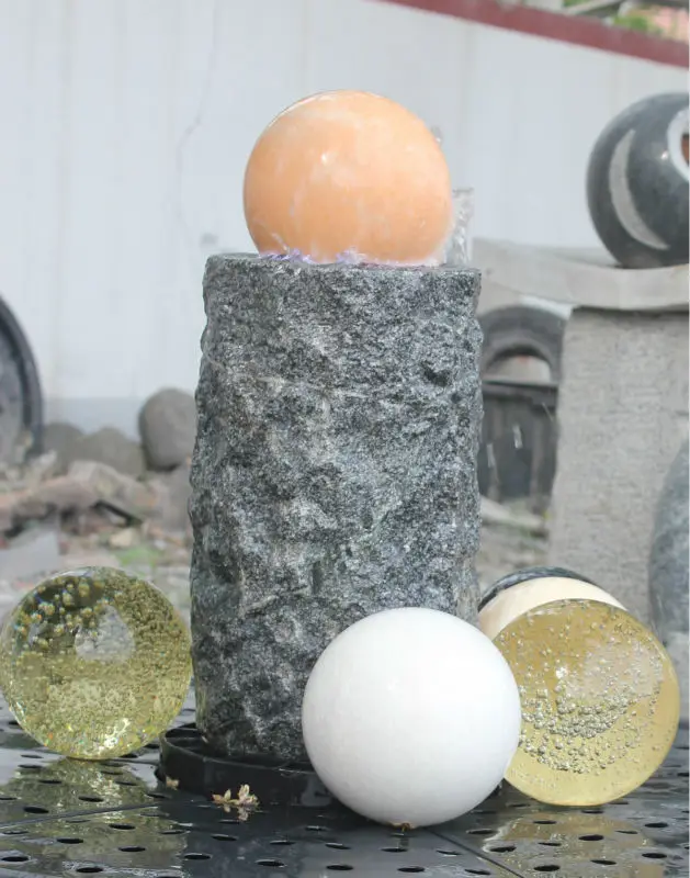 Garden Granite Stone Spinning Water Ball Fountain - Buy Spinning Water ...