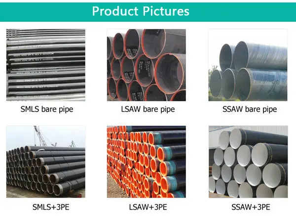 External 3lpe Coated Seamless Pipe 14inch Sch40 Api 5l X52 Psl1 - Buy ...