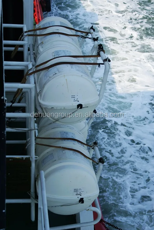 Life Raft C/w Hydrostatic Release Unit(include Qiuck Release Lashing ...