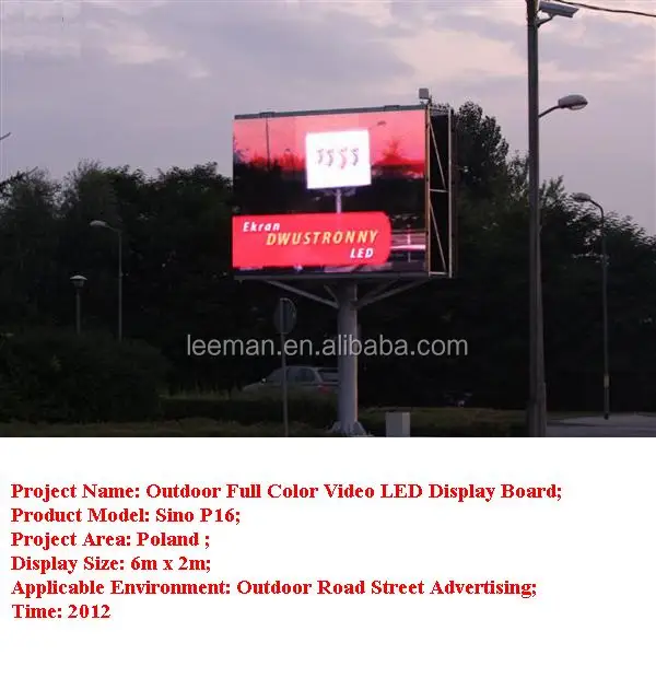 Outdoor Video Full Color Programmable Led Moving Message Sign Board ...