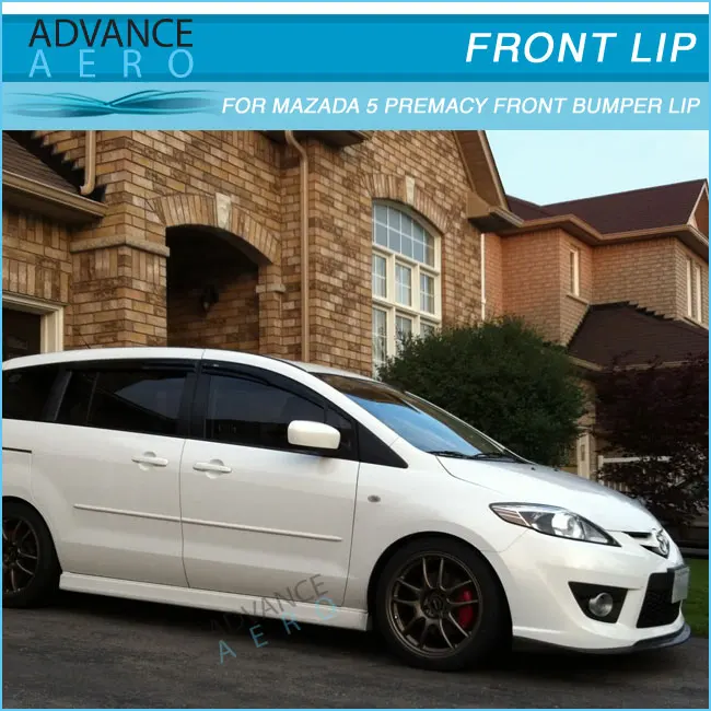 For 08-10 Mazda 5 Premacy Poly Urethane Jdm Style Front Bumper Lip ...