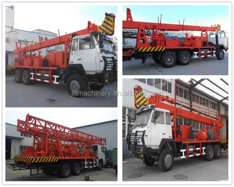 300m Crawler Mounted Air Compressor Boring Drilling Machine For Water ...