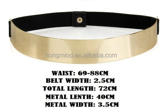 Fashion Women Gold Mirror Metal Belts - Buy Metal Belts,Gold Metal ...