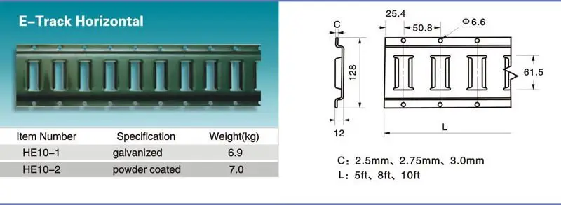 All Size E-track / Track / Steel Track - Buy Excavator Steel Track,E ...