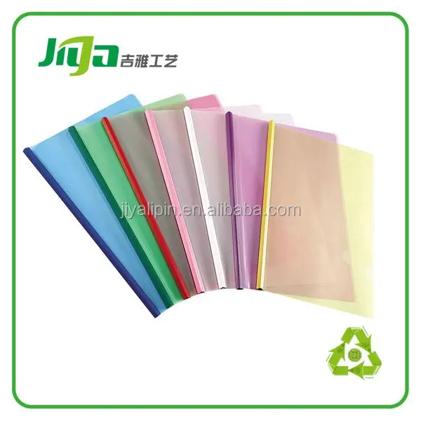 A4 Clear Plastic Sliding Bar File Folder/clip Stationery - Buy A4 Clear ...
