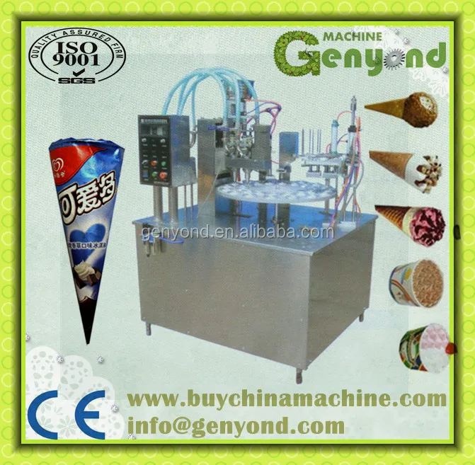 Rotary Type Ice Cream Cup Filling Sealing Machine - Buy Rotary Type Ice ...