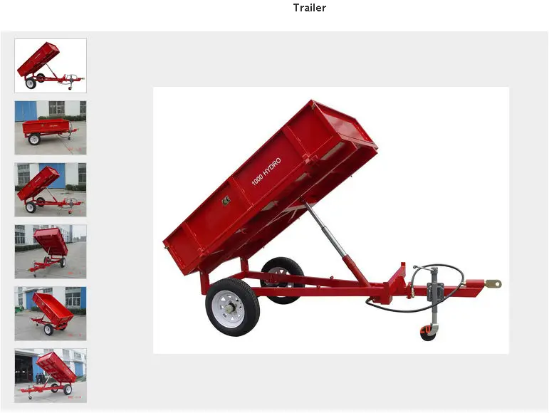 Fhm Hydraulic Mini Compact Semi Camper Small Farm Tractor Trailer - Buy ...