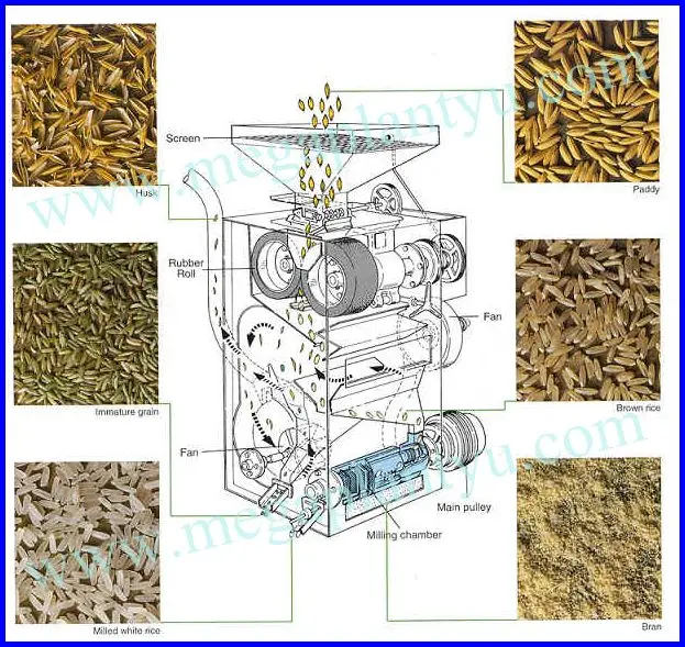 Hot Used Husking and Whitening Equipment Rice Mill Spare Parts