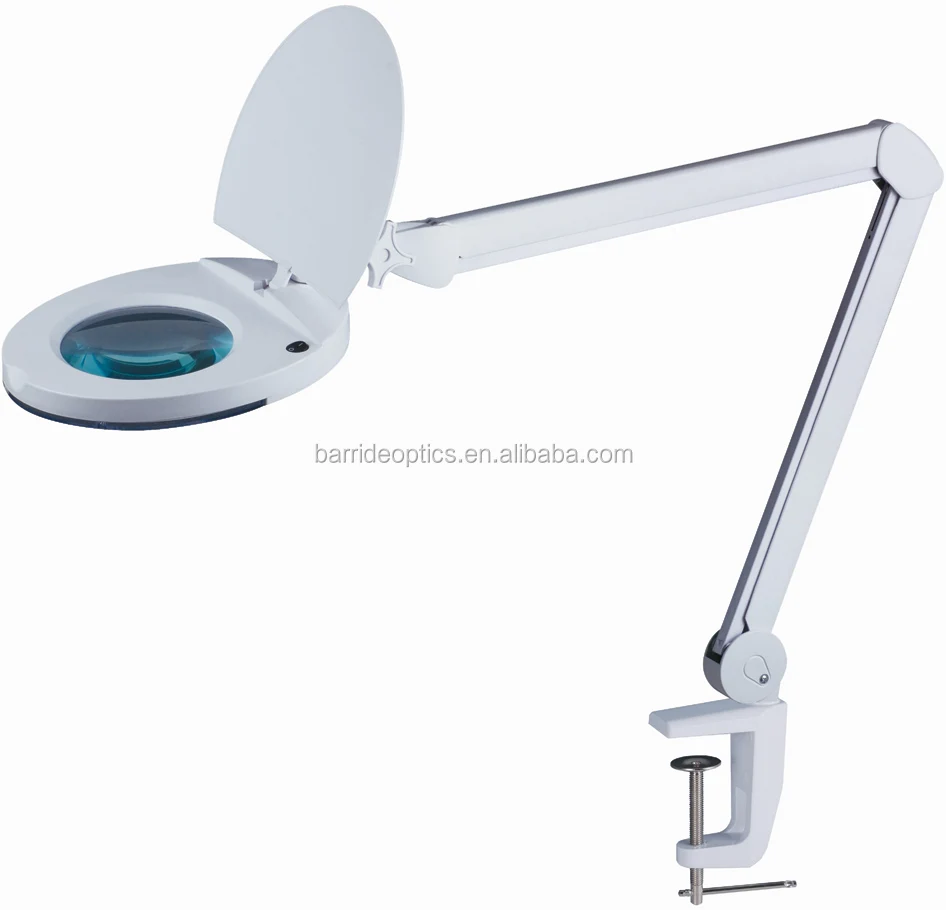 Table Desk Clamp Mount Magnifying Lamp Optical Glass Led Magnifying ...
