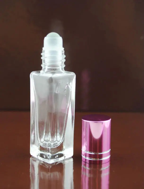 Wholesale 6ml Square Roll On Perfume Glass Bottle With Aluminium Screw ...