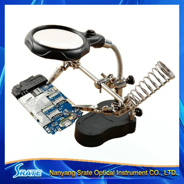 MG16126-A Helping Hands Soldering LED Light Desktop Magnifier