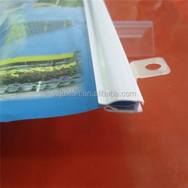 Plastic Paper Clips Pvc Poster Hanger Rail - Buy Pvc Poster Hanger Rail ...