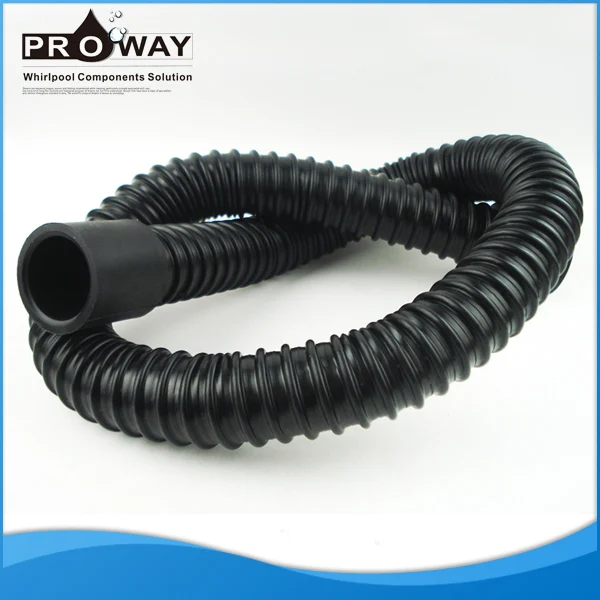 Spa Bathtub Air Hose,Black Flexible Corrugated Flexible Pvc Air Conduit ...