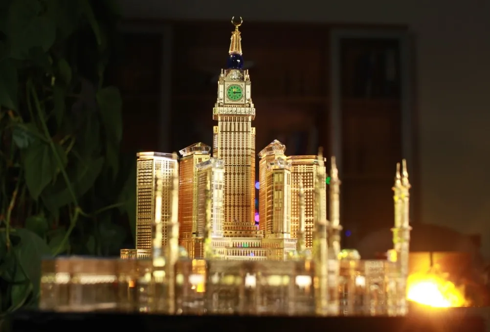 Makkah Clock Tower - Buy Crystal Decorations,Clock Tower Model,Remadan ...