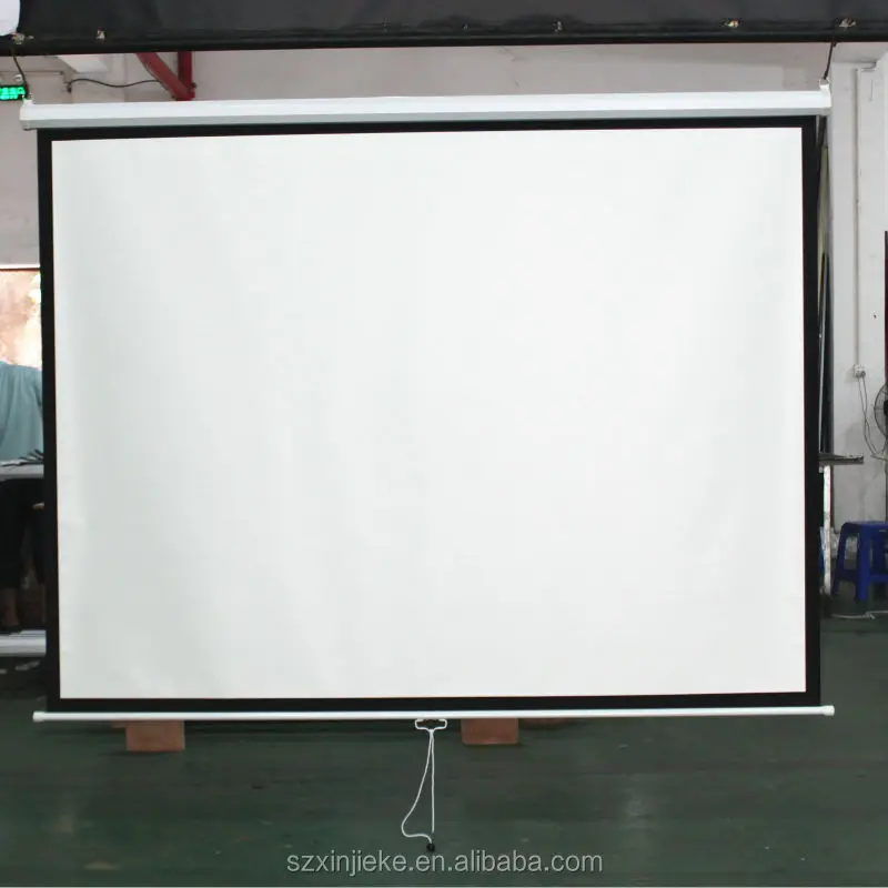 Low Price Manual Wall Or Ceiling Mounted Projector Screen - Buy ...