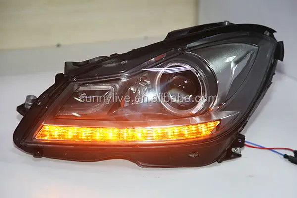 For Mercedes-benz W204 Led Strip Head Lamp 2012-13 Year C Type Sy - Buy ...