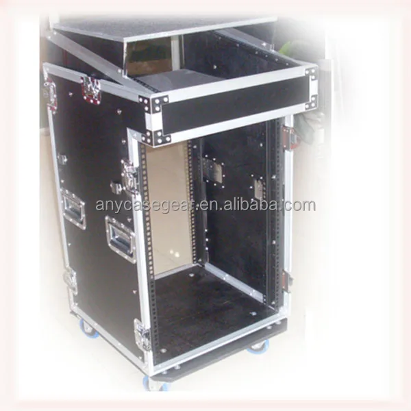 Top Slant 13u Mixer Rack With 16u Amplifier Rack Case With Dj Stand ...