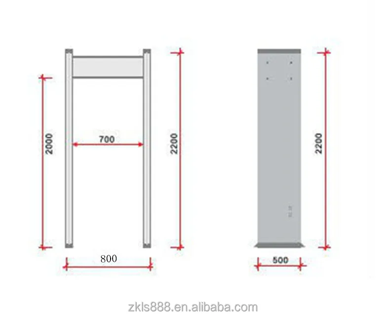 Walkthrough Archways Metal Detectors Walk Through Metal Detector Gate ...
