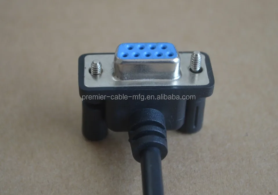 What would I call this type of cable outlet for a D-Sub back shell? "90 ...