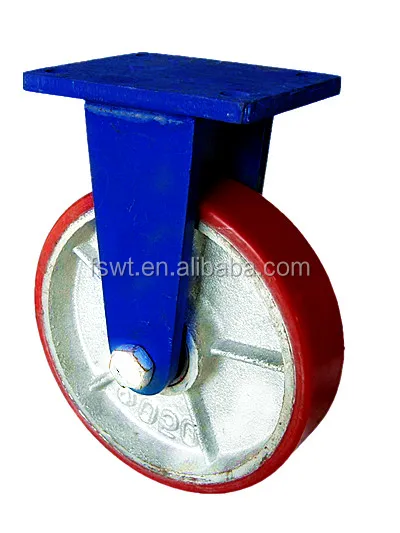 10mm Top Plate 10 Inch Steel Iron Core Super Heavy Duty Caster Wheels ...
