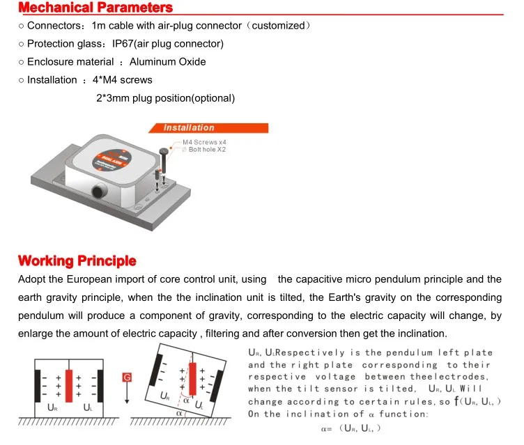 Mems Tilt Sensor Inclinometer For Shape Accel Array /bevel Box ...