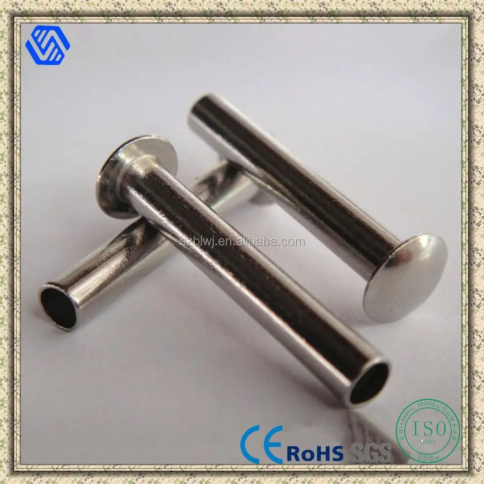 Nickle Plate Tubular Rivet Rivet,Hot Sale Flat Semi Tubular Rivet - Buy ...
