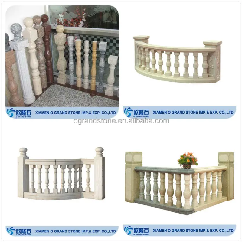 New Design Outdoor Modern Stone Balcony Railing - O Grand Stone