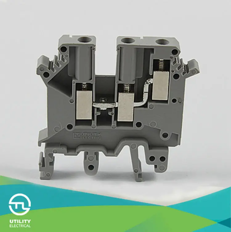 Screw Type Power Terminal Block 3 Conductor 4mm / Phoenix St Terminal ...