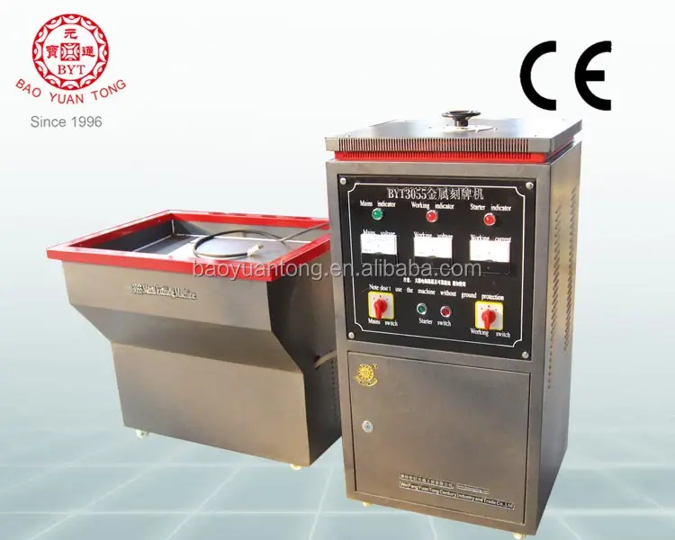 2023 BYTCNC Electrolyte Liquid Metal Etching Machine for Metal Signs